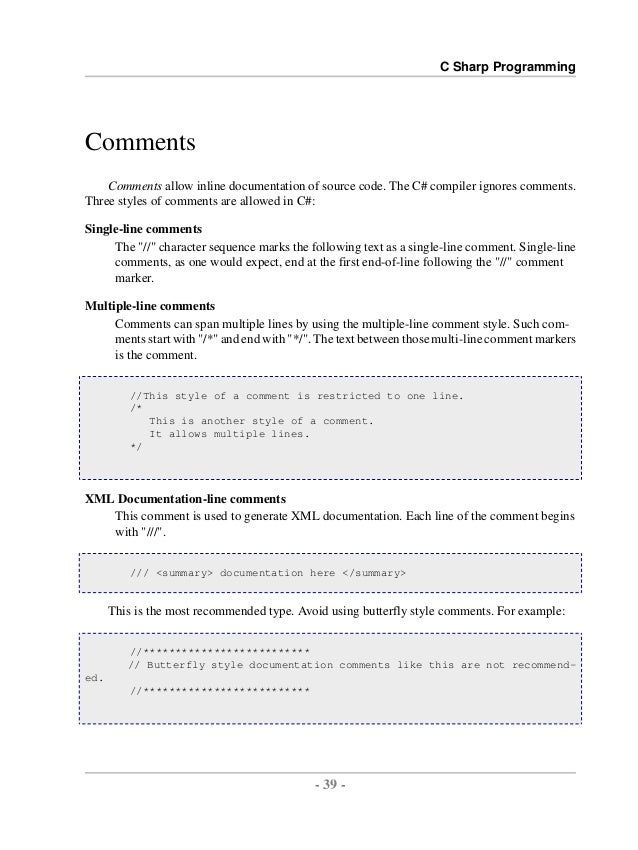 C sharp programming[1]
