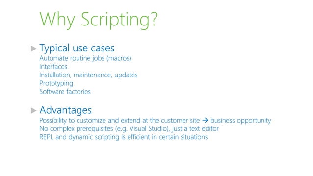 C# Scripting with Microsoft's Project Roslyn | PPT