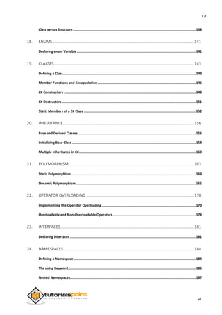 Csharp tutorial | PDF