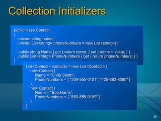 C# 3.0 Language Innovations | PPT