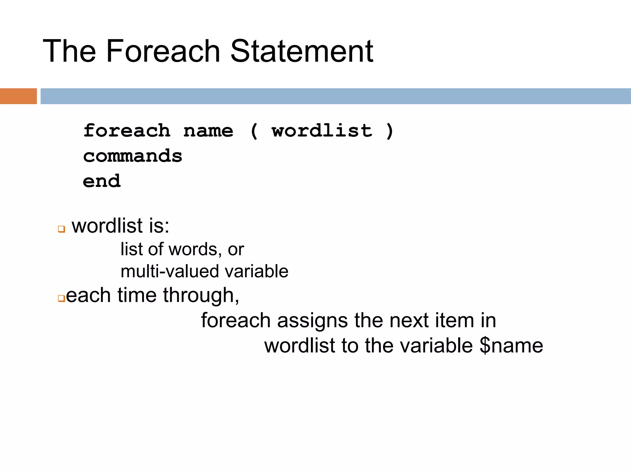 First steps in C-Shell | PPTX