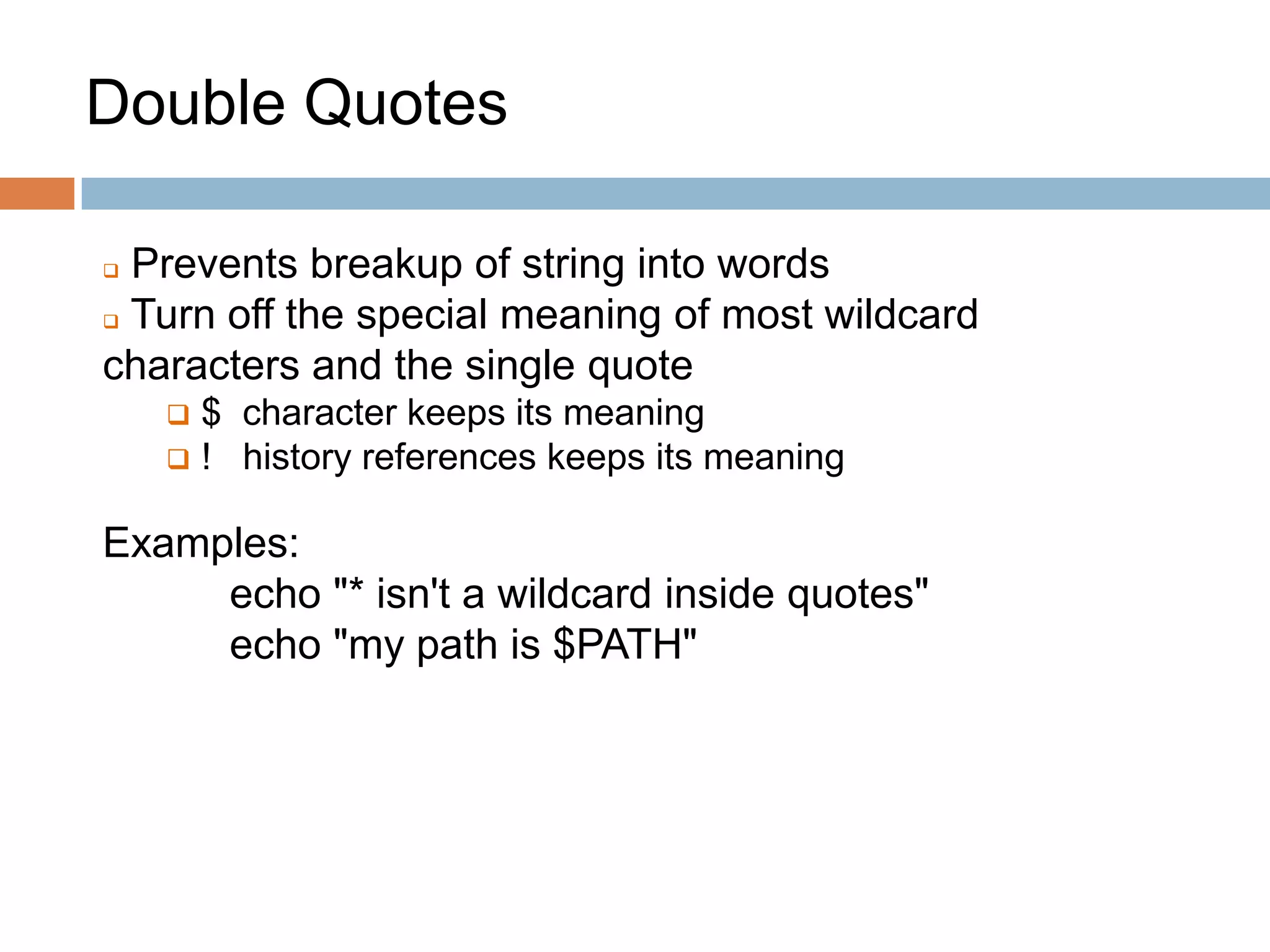 First steps in C-Shell | PPTX