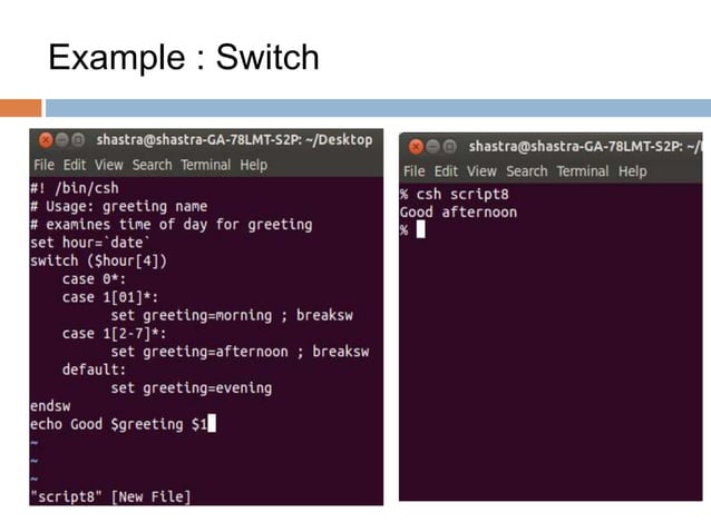 First steps in C-Shell | PPTX