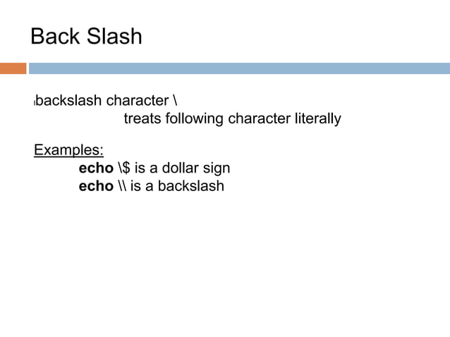 First steps in C-Shell | PPTX