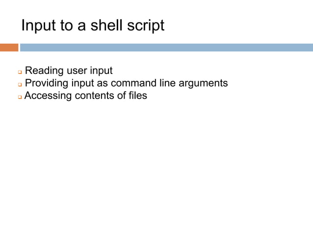 First steps in C-Shell | PPTX