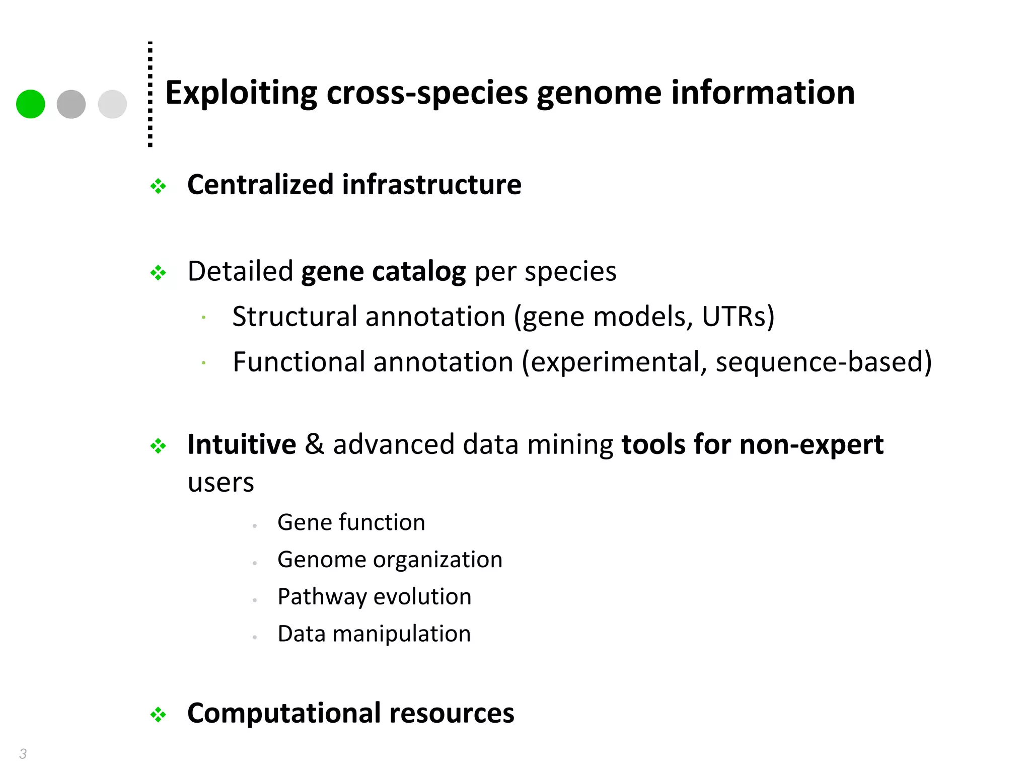 Dissecting plant genomes with the PLAZA 2.5 comparative genomics ...