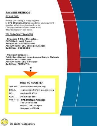 Csi 2009 Main Brochure | PDF