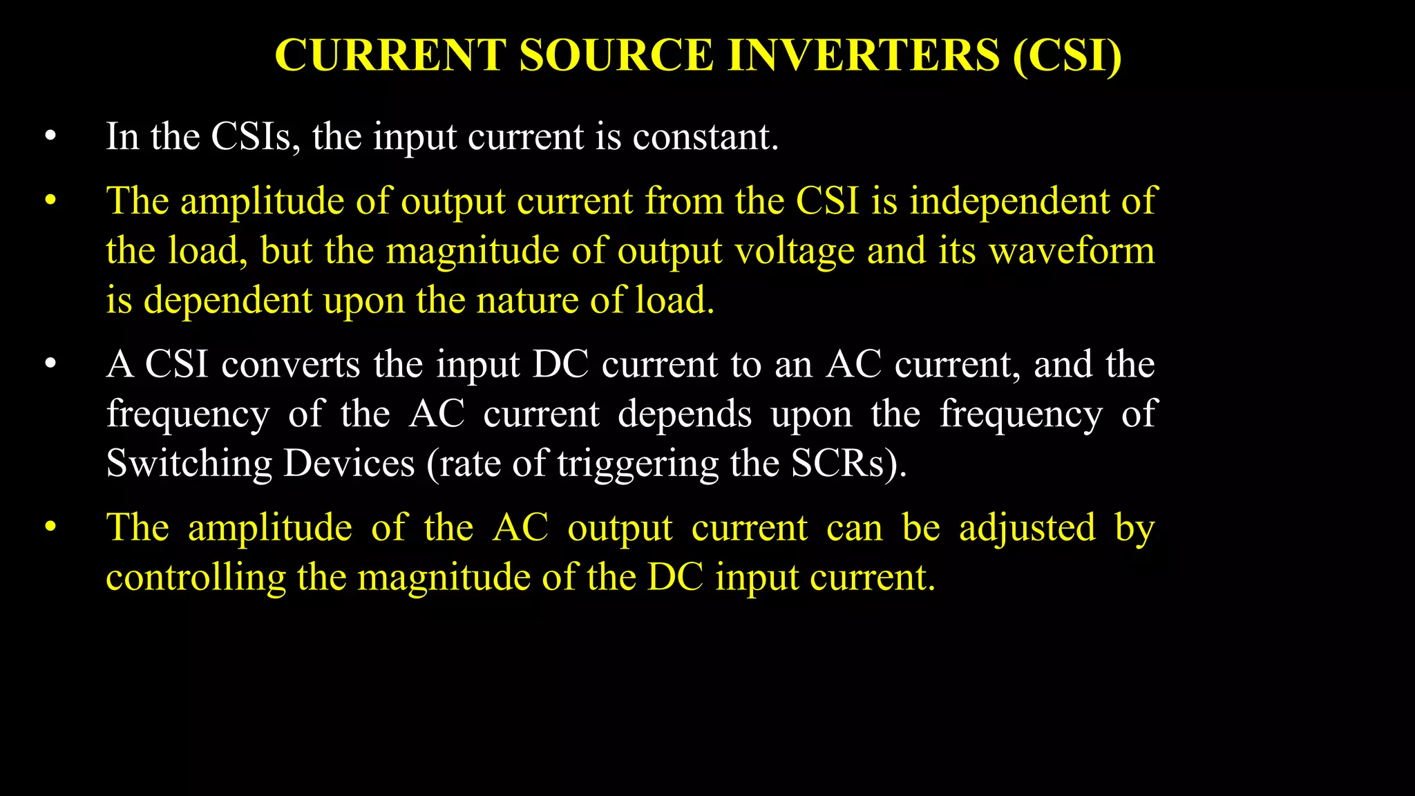 Current Source Inverter | PPTX