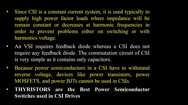 Current Source Inverter Pptx Computer Peripherals Computing