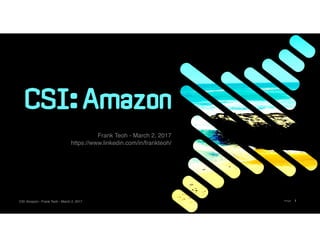 CSI: Amazon Web Services | PDF