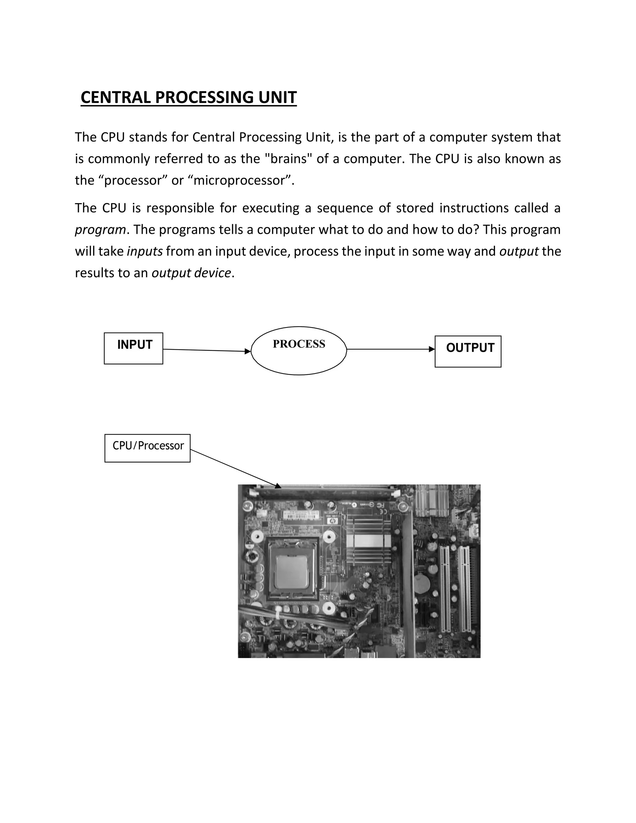 3. Component of computer - System Unit ( CSI-321) | PDF