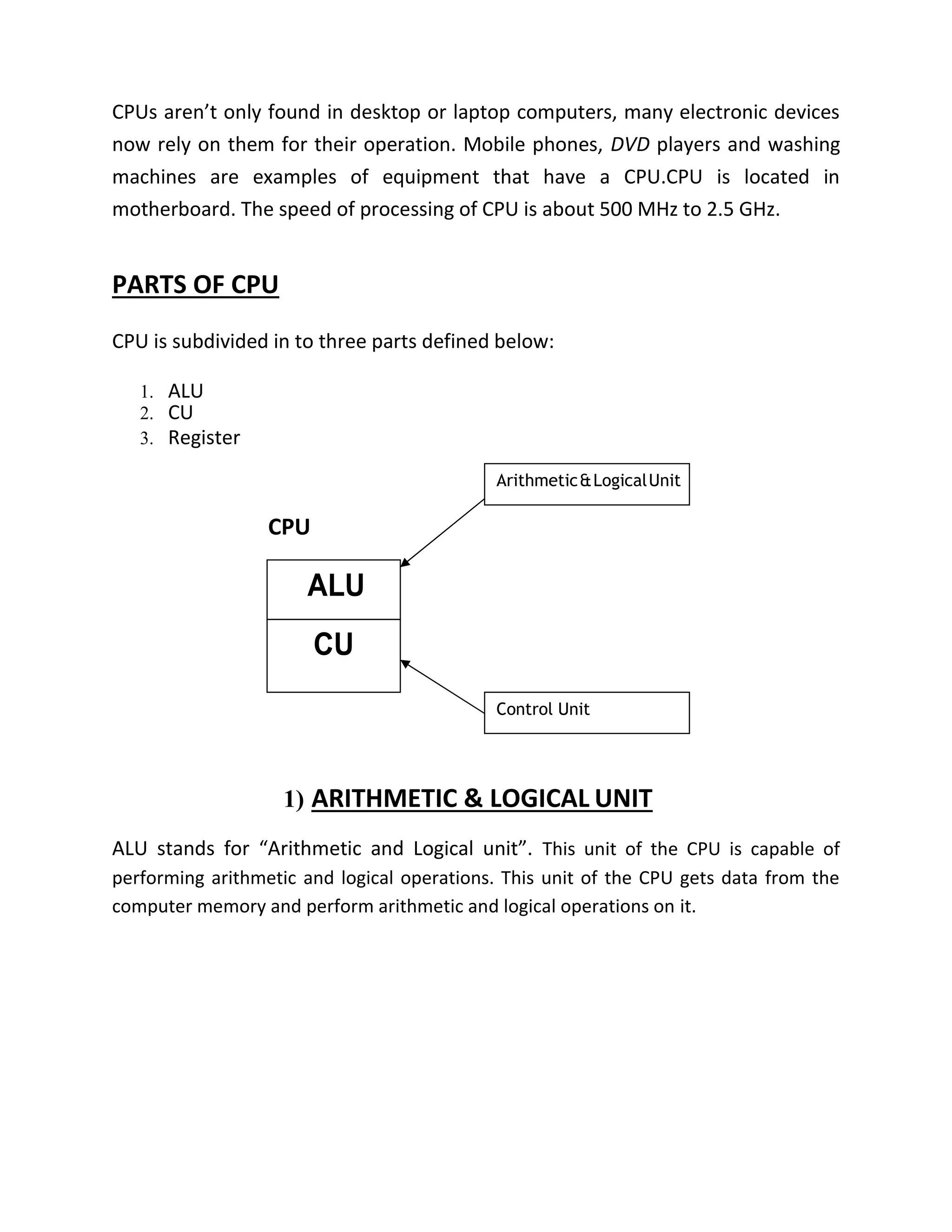 3. Component of computer - System Unit ( CSI-321) | PDF