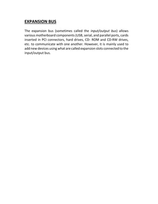 3. Component of computer - System Unit ( CSI-321) | PDF