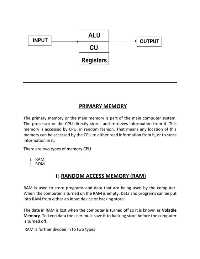 3. Component of computer - System Unit ( CSI-321) | PDF
