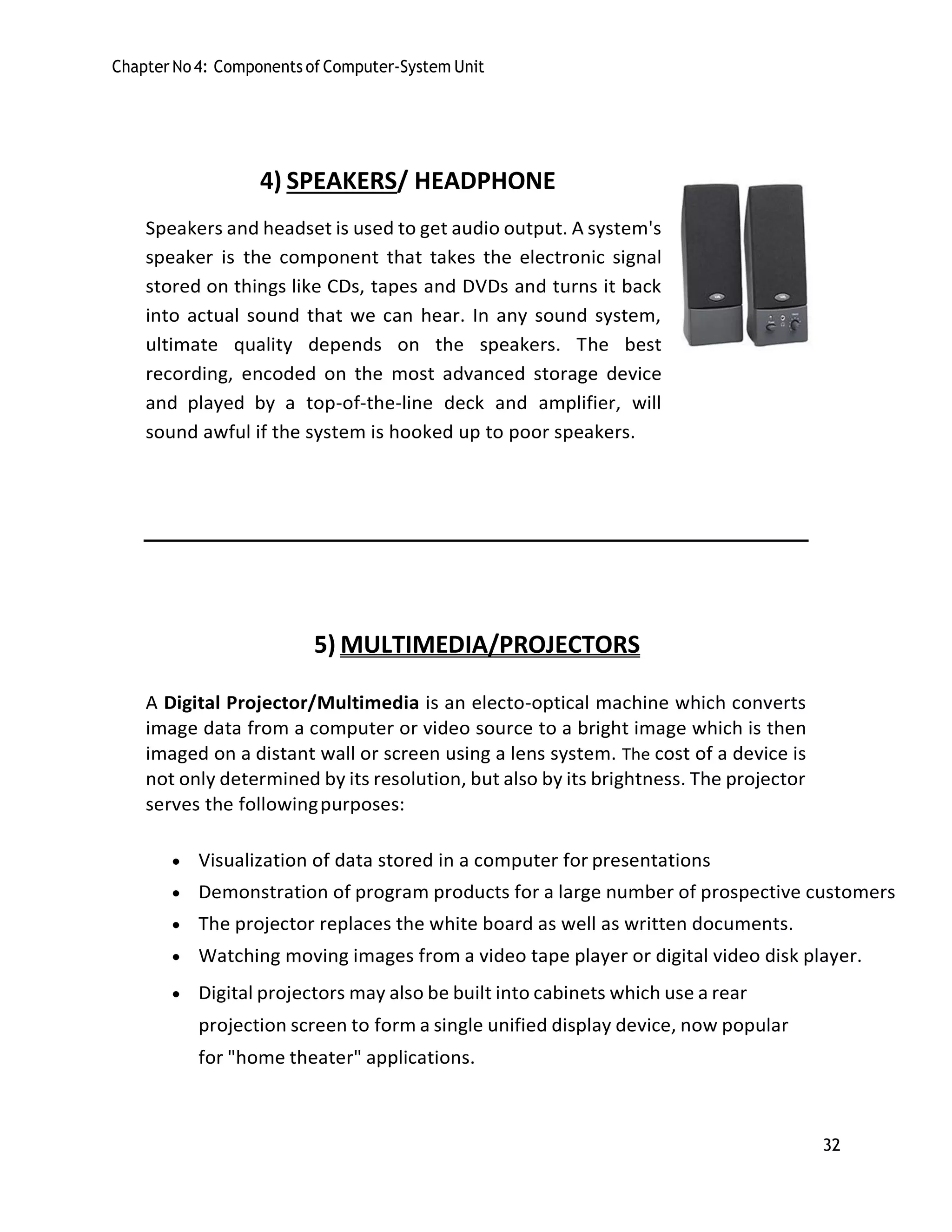 2. Components of Computer (CSI-321) | PDF