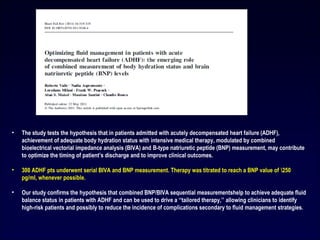 Acute Decompensated Heart Failure : What is New ? | PPT