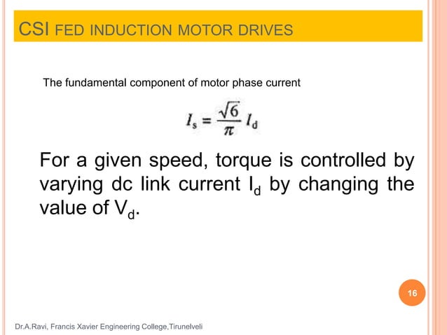 CSI and vSI fed induction motor drives | PPTX | Radio Control | Hobbies ...