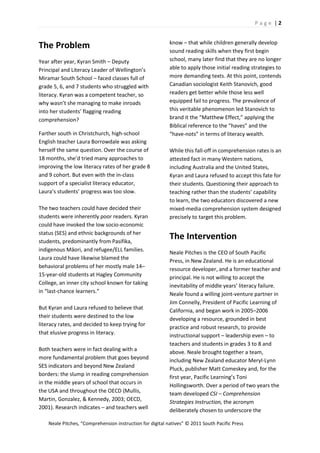 Comprehension Instruction for Digital Natives | PDF | Education industry | Industries