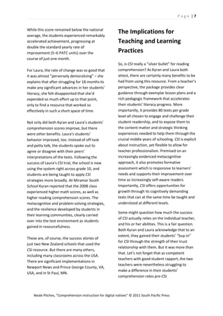 Comprehension Instruction for Digital Natives | PDF | Education industry | Industries