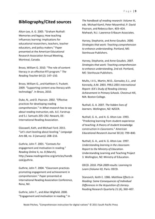 Comprehension Instruction for Digital Natives | PDF | Education ...