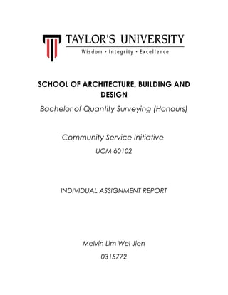 Community Service Individual Report | DOC