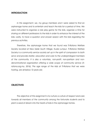 Community Service Individual Report | DOC