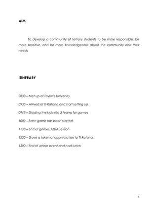 Community Service Individual Report | DOC