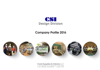Csi company profile design | PDF