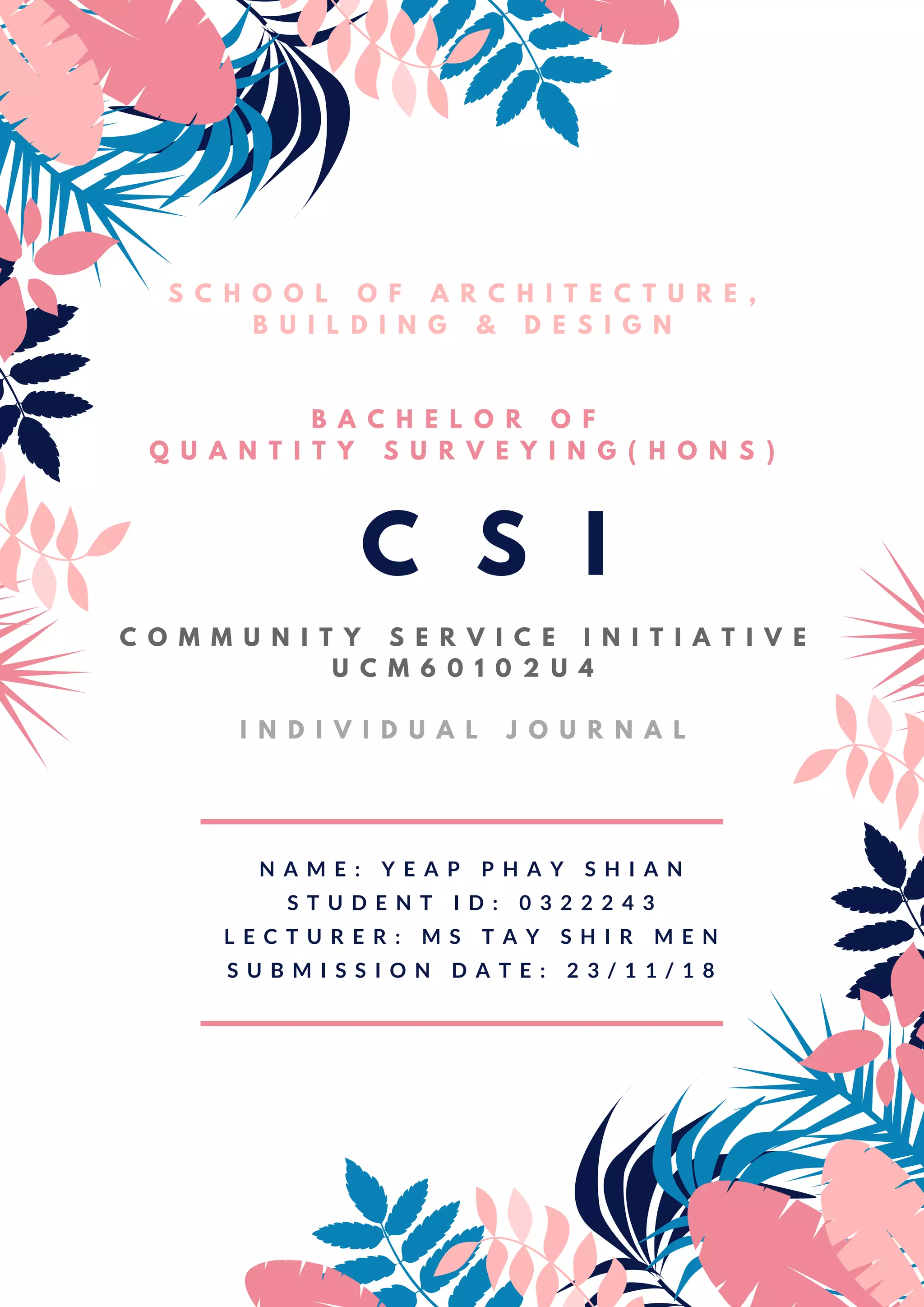 CSI JOURNAL cover page | PDF