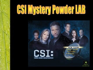 CSI day 1 | PPT