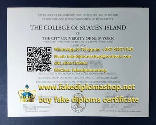 CSI diploma, College of Staten Island diploma | PDF