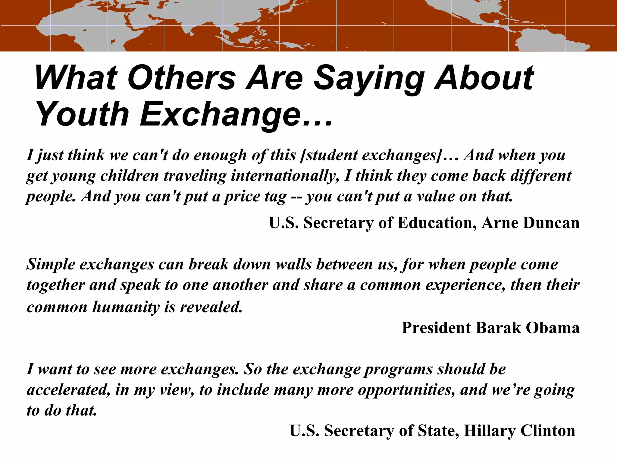 Youth Exchanges | PPT