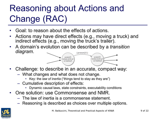 Theoretical and Practical Aspects of Knowledge Representation and Reasoning | PDF | Robotics ...
