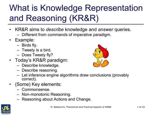 Theoretical and Practical Aspects of Knowledge Representation and Reasoning | PDF | Robotics ...