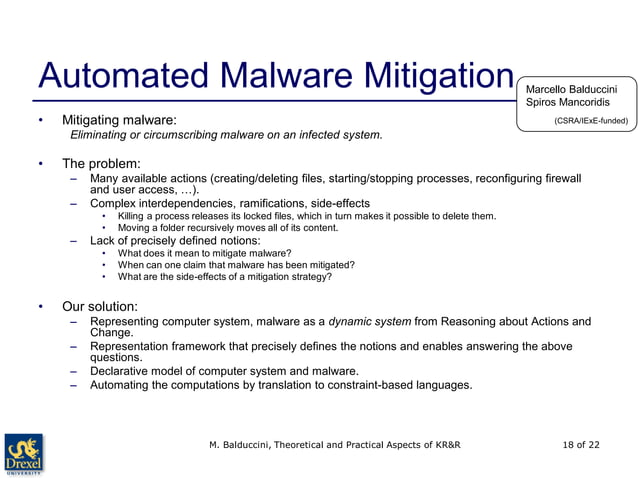 Theoretical and Practical Aspects of Knowledge Representation and Reasoning | PDF | Robotics ...