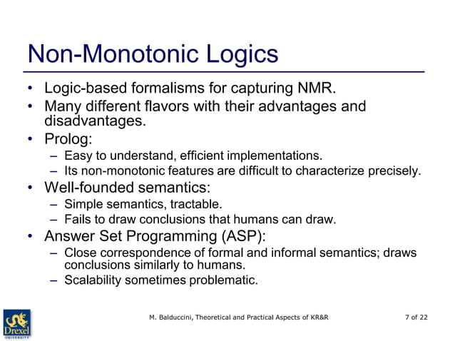Theoretical and Practical Aspects of Knowledge Representation and Reasoning | PDF | Robotics ...