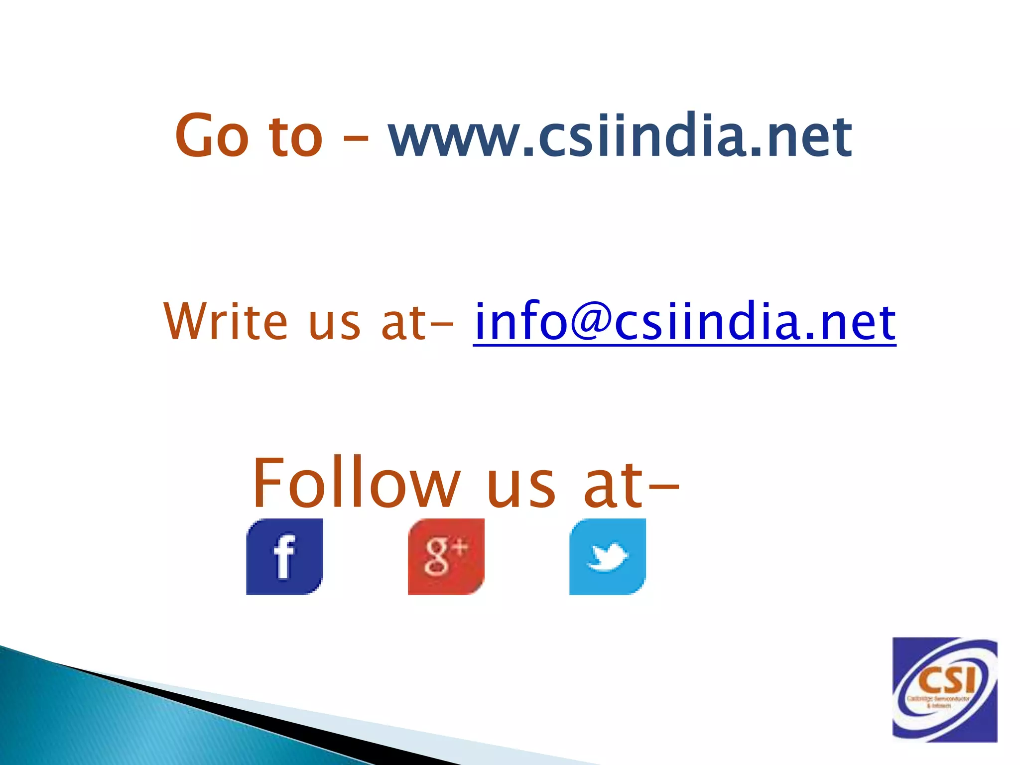 Csiindia | PPTX | Technology & Computing