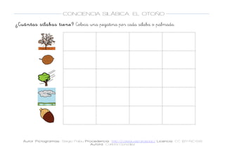 Conciencia silábica otoño | PDF