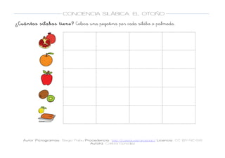 Conciencia silábica otoño | PDF