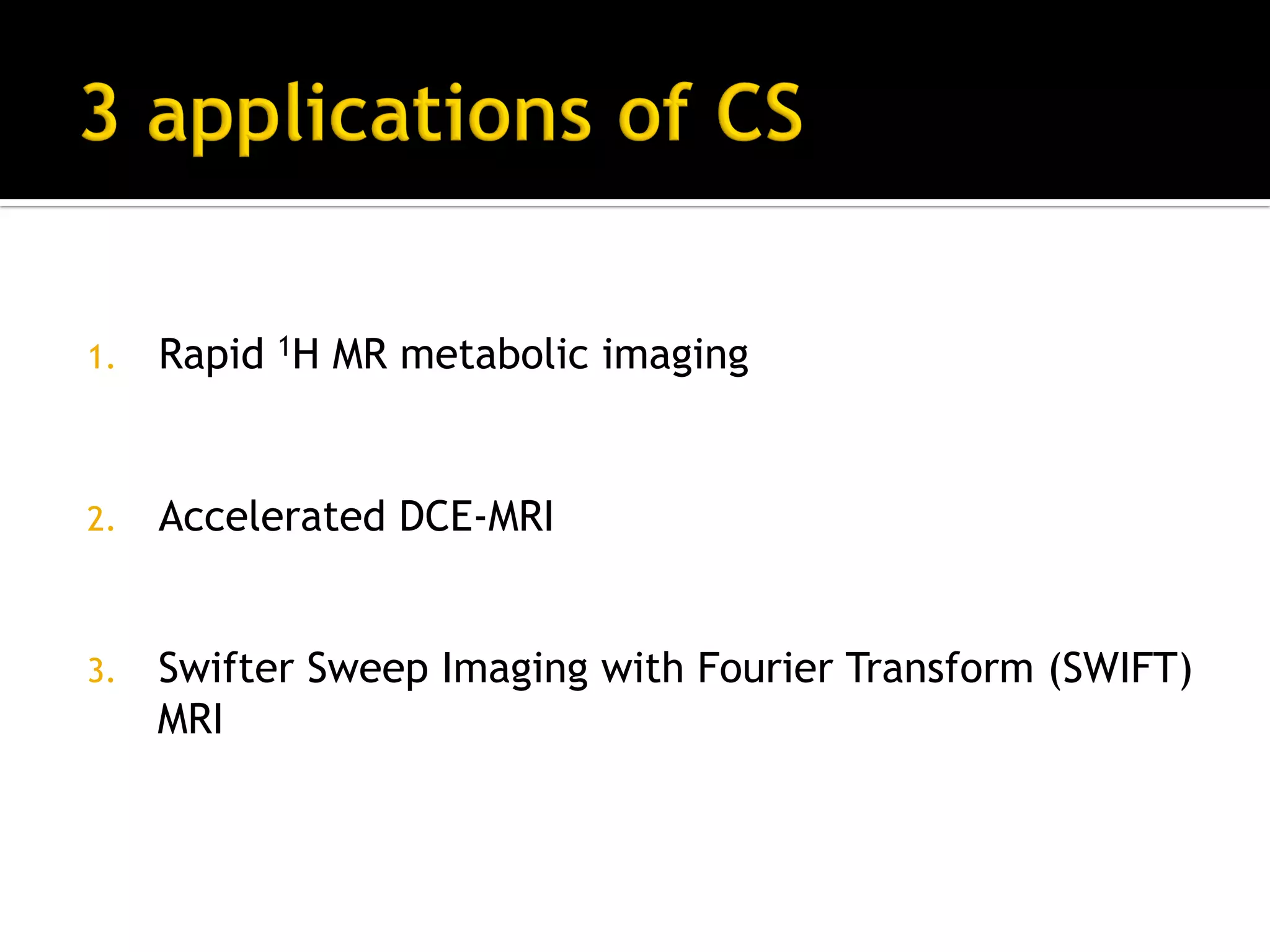 Introduction to compressed sensing MRI | PDF