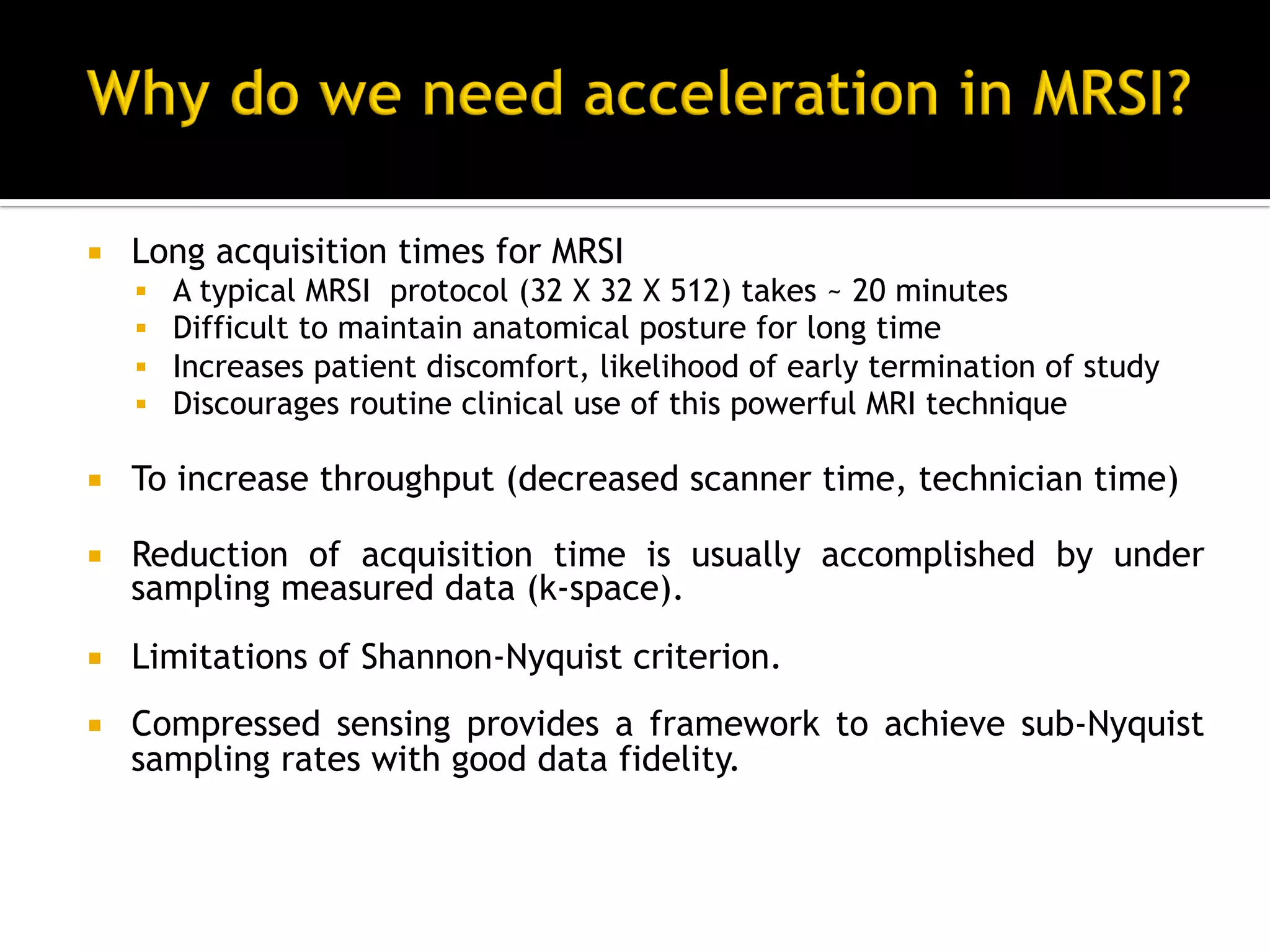 Introduction to compressed sensing MRI | PDF
