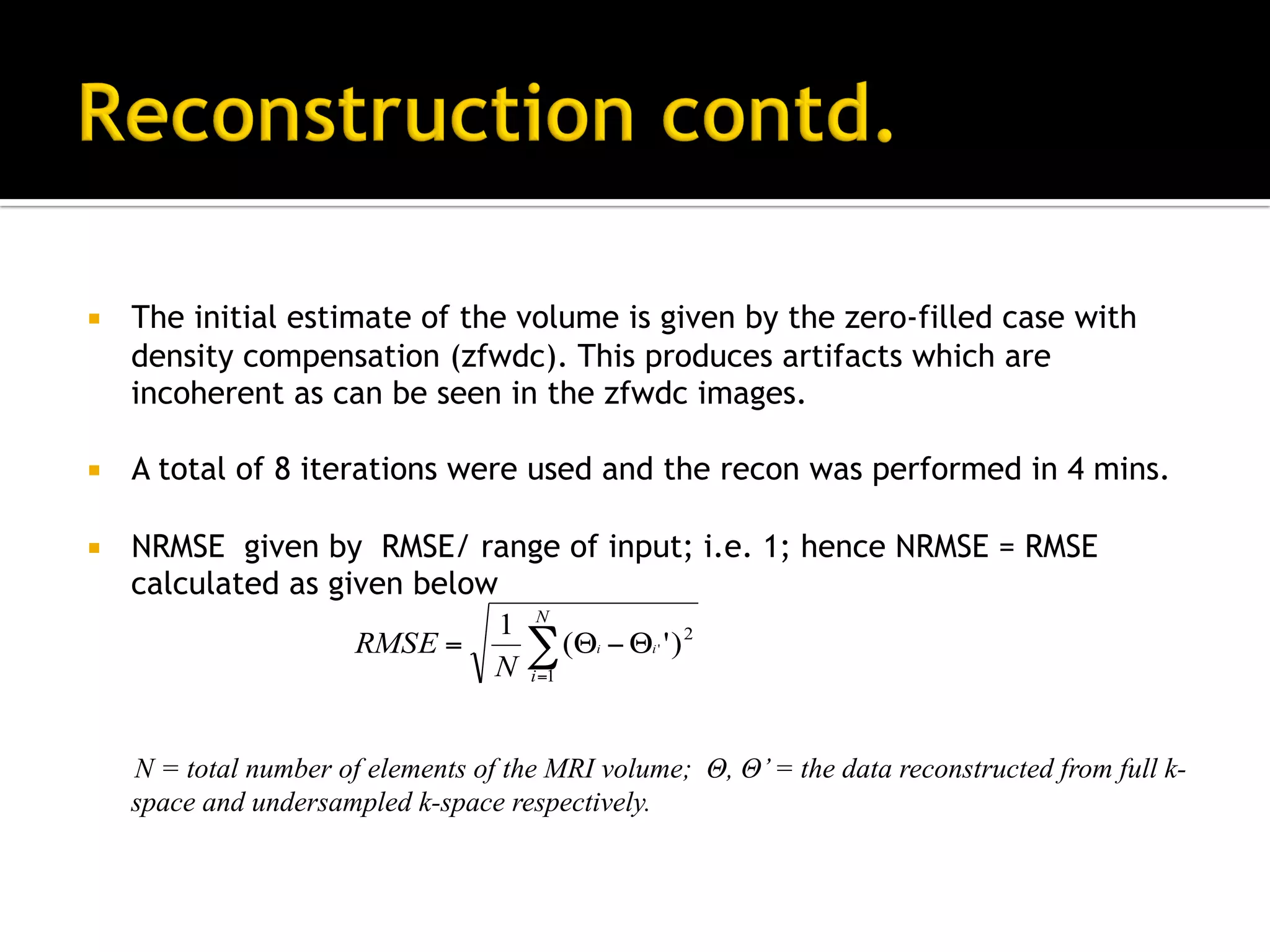 Introduction To Compressed Sensing Mri Ppt