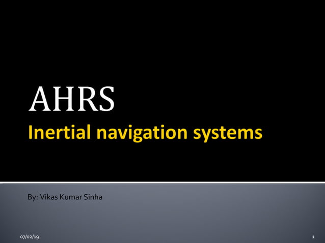 Inertial navigation systems | PPT | Physics | Science