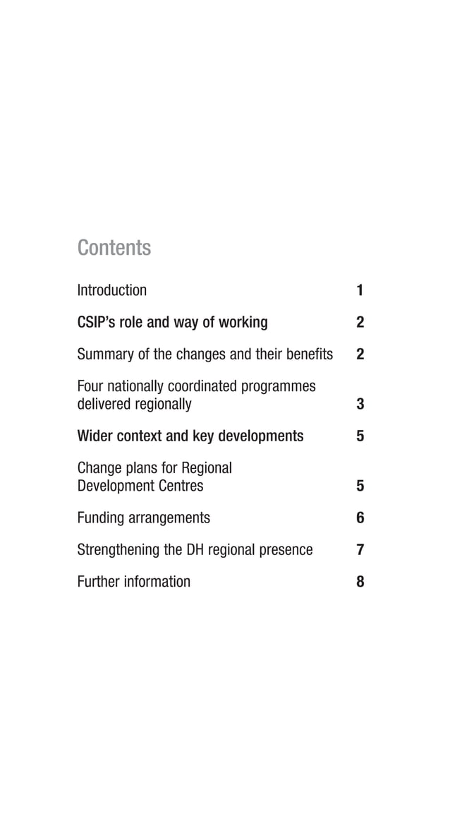 CSIP Change Brochure | PPT
