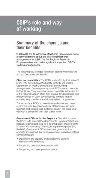 CSIP Change Brochure | PPT