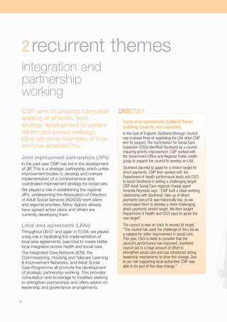 CSIP Highlight Review Progress And Outcomes 2007 | PDF