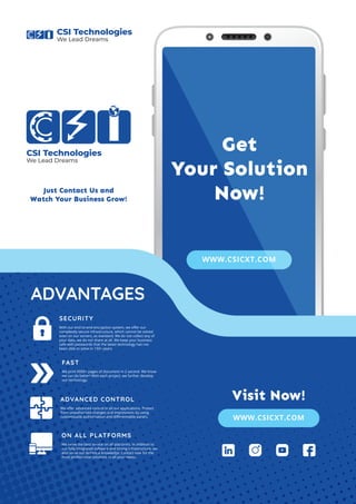 CSI Promotional Brochure | PDF