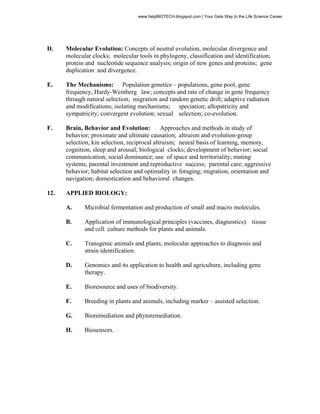 Csir syllabus paper 2011 | PDF