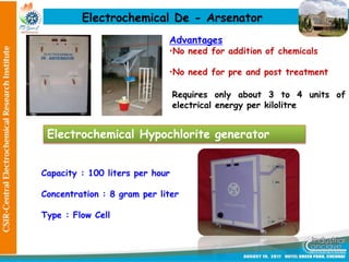 CSIR-CECRI-Industrial Conclave - Water treatment | PPT