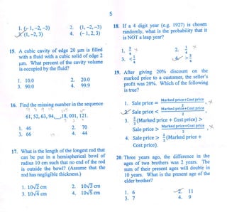 Csir ugc-net-math-june-2014 question paper | PDF